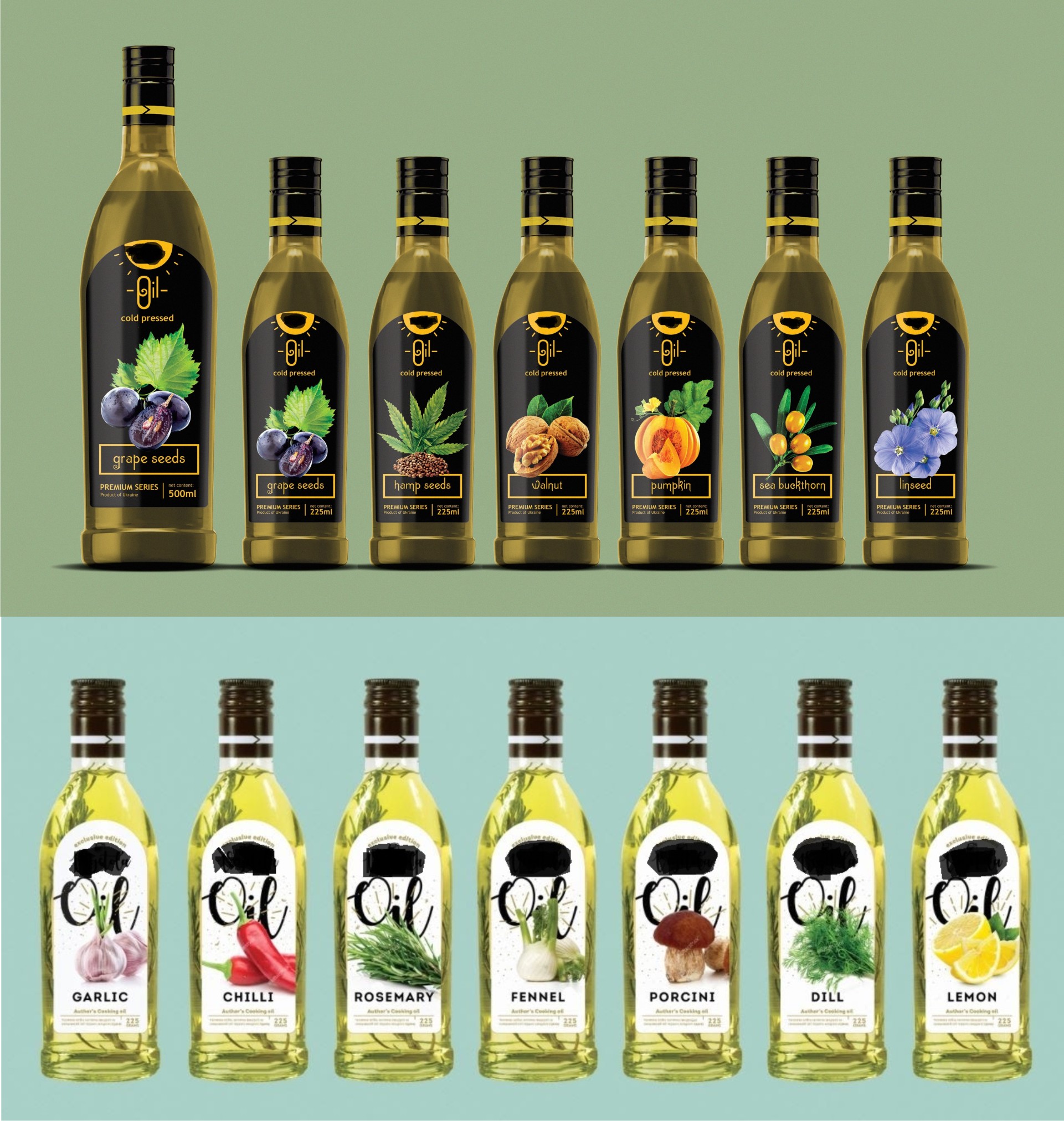 Cold-pressed vegetable oils production